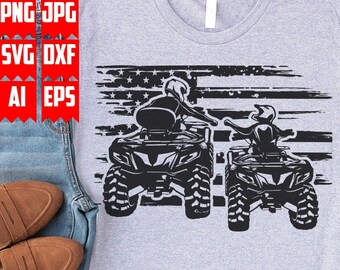 Father and Daughter ATV Svg ATV Svg Father and Daughter Svg Dadlife ...