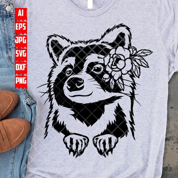 Rave Raccoon Svg - Etsy Canada