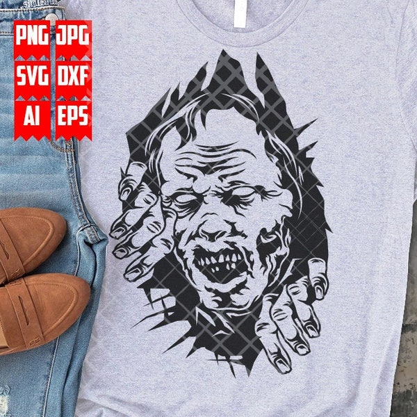 Zombie Stencil - Etsy