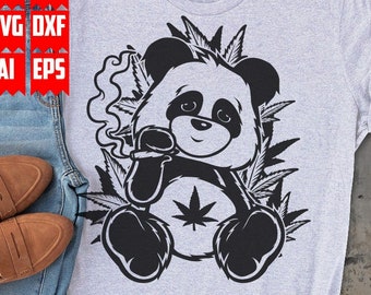 Weed Panda Svg - Etsy