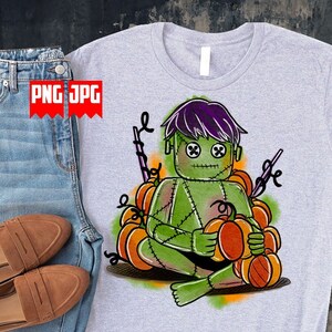 Halloween Frankie Puppet Png File for Sublimation Halloween Png ...