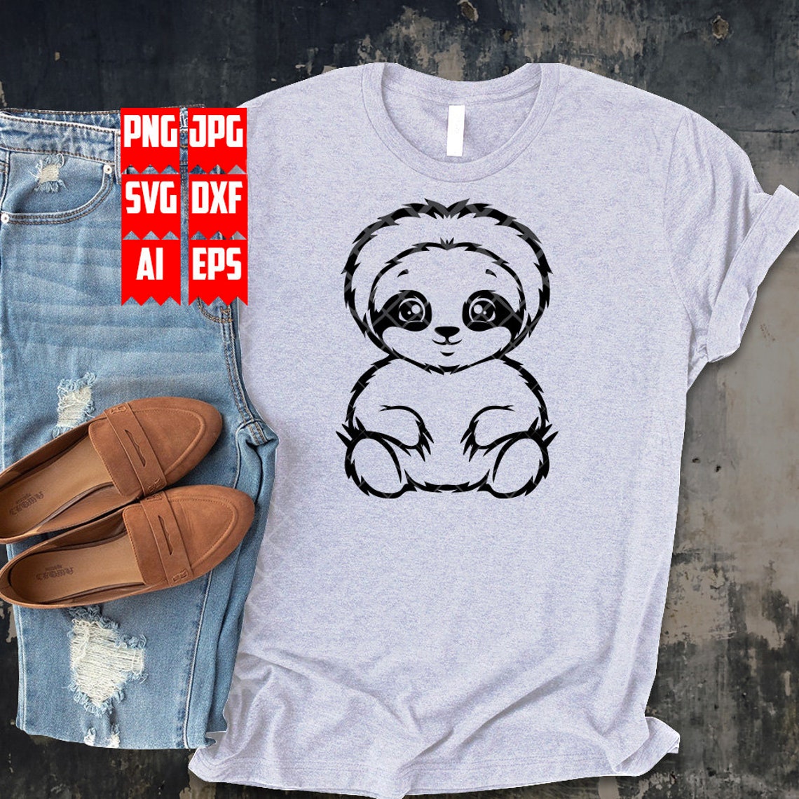 Cute Sloth Svg Files Sloth Stencil Sloth Png Sloth - Etsy