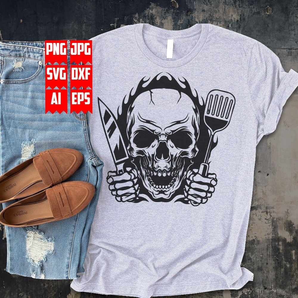 Chef Skull Svg File Chef Svg Culinary Skull Svg Culinary - Etsy