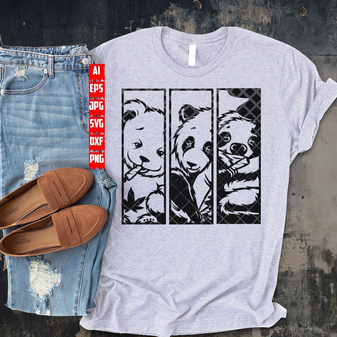 3 Stoner Animal Smoking Weed Svg Weed Svg Cannabis Svg Smoking Joint ...