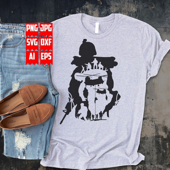 Soldiers in War Scene Svg Files Military Svg Combat Svg - Etsy