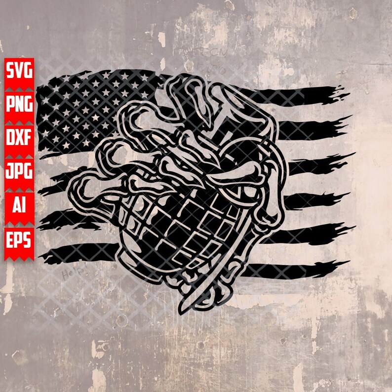 US Flag Fist Bomb Svg Grenade Clipart Military Weapon - Etsy