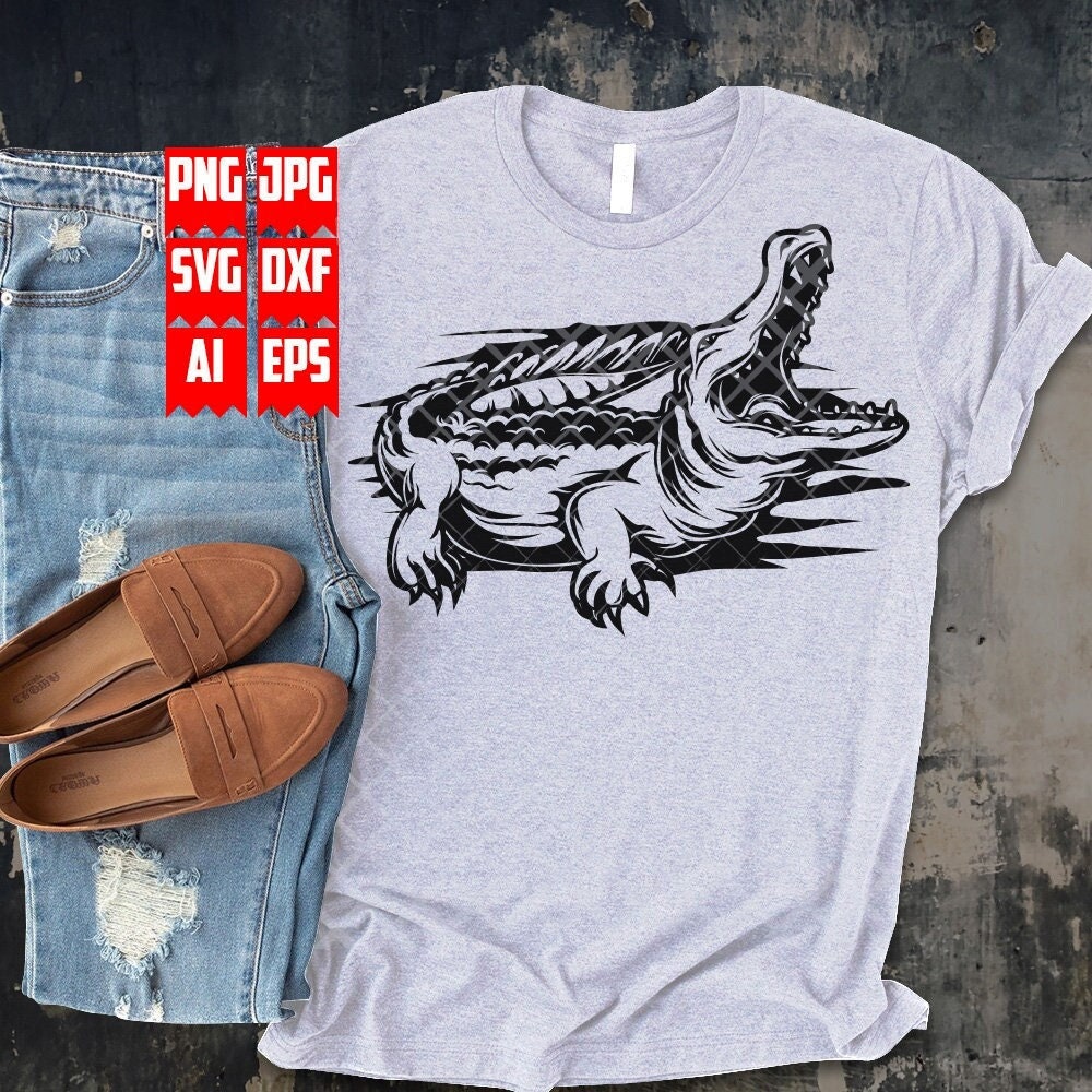 Aligator Svg File Crocodile Svg Aligator Clipart Gator - Etsy