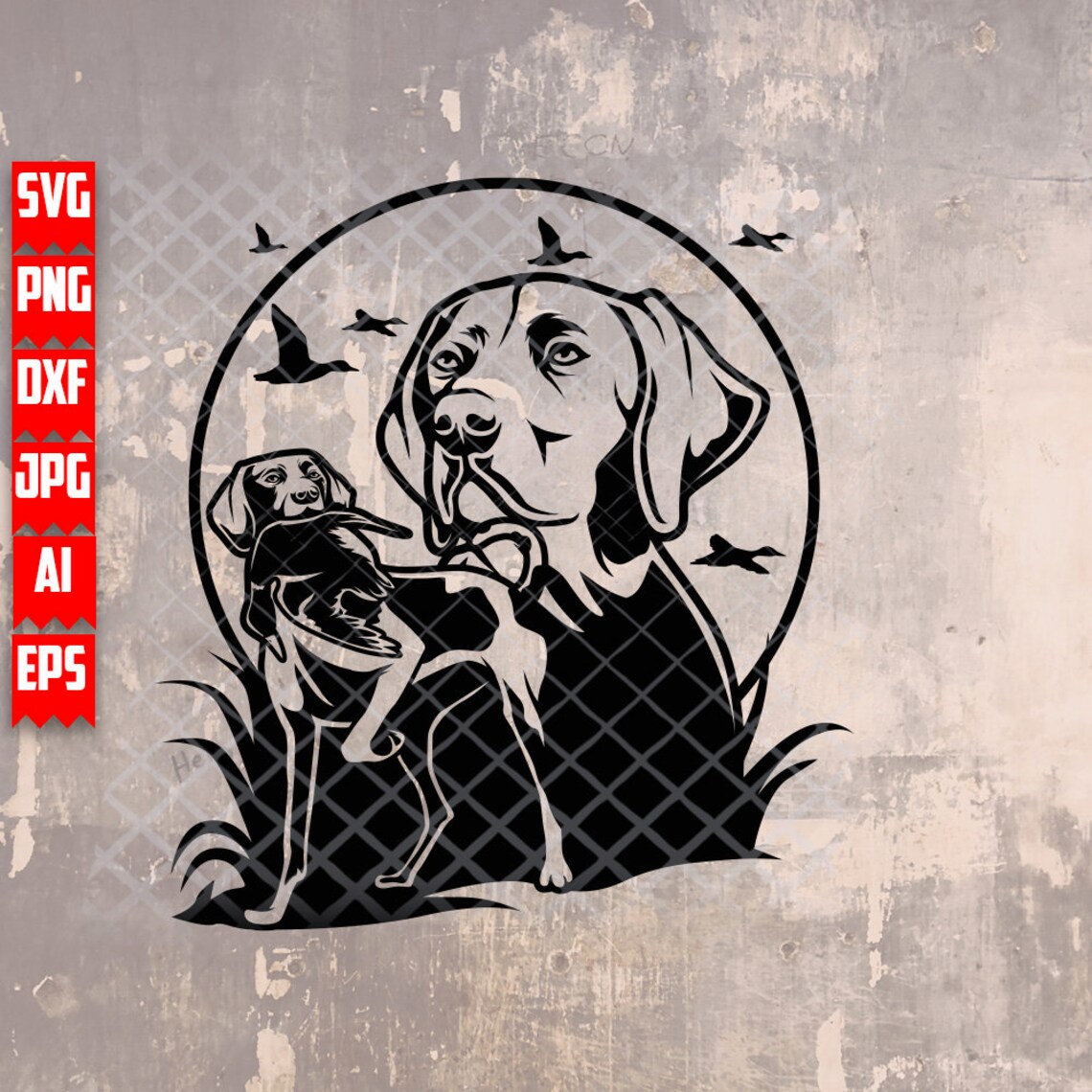 Duck Hunting Dog Svg Dog Hunter Clipart Labrador Retriever - Etsy