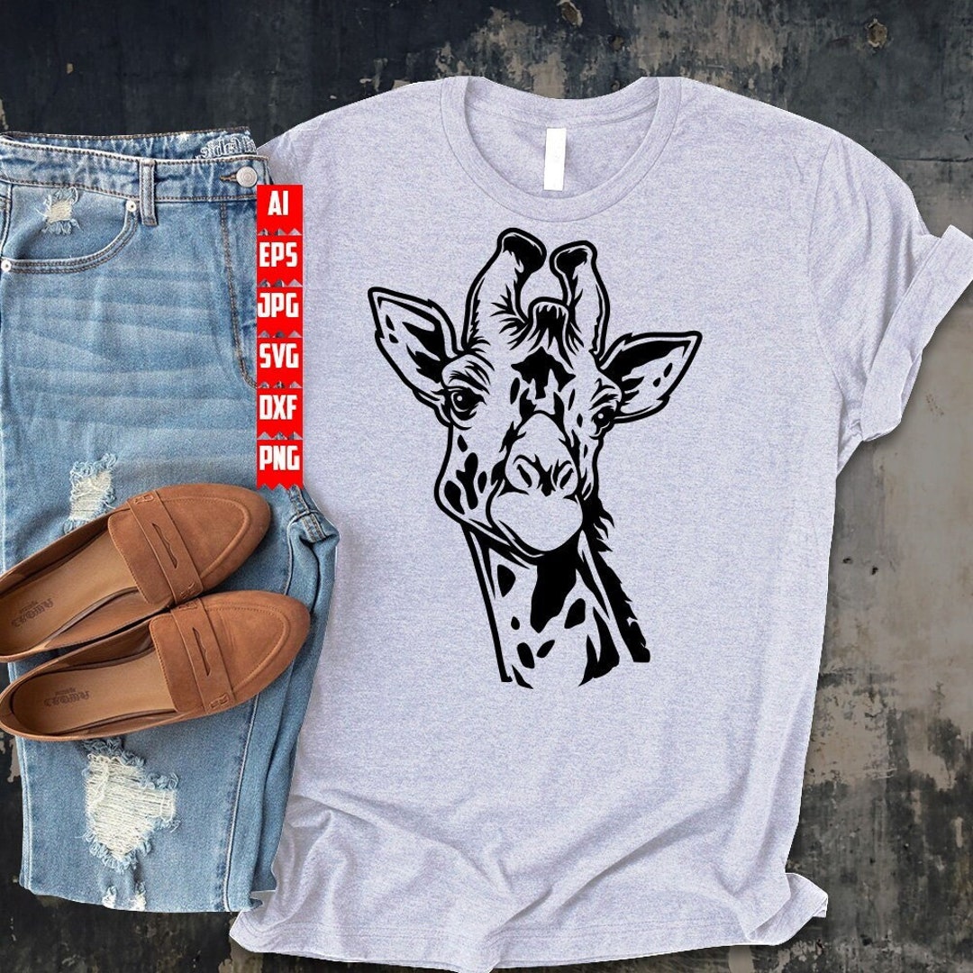 Giraffe Head Svg | Safari Animal Clipart | Cute Zoo Crew Cutfile ...
