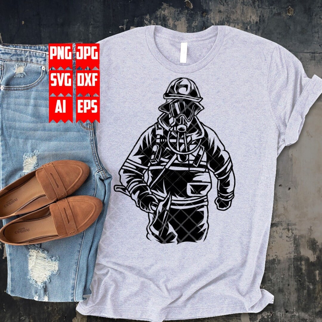 Firefighter Svg Files | Fireman Svg | Firefighter Png | First Responder ...