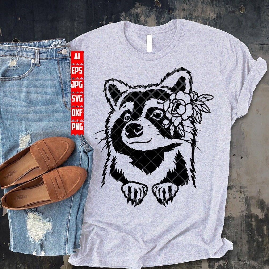 Cute Raccoon Svg Woodland Animal Clipart Party Rave - Etsy