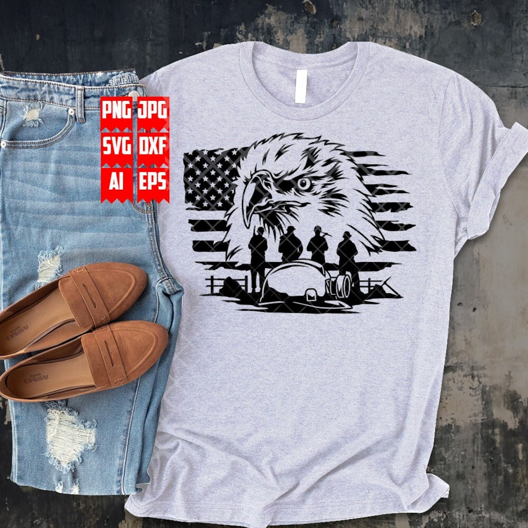 US Eagle Mining Scene Svg | Miner Scene Cut File | Underground Head ...