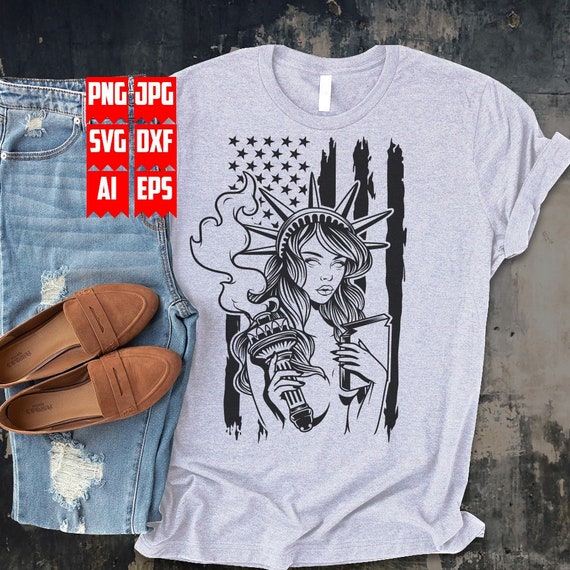 Sexy Statue Of Liberty Svg America Svg Us Statue Of Etsy