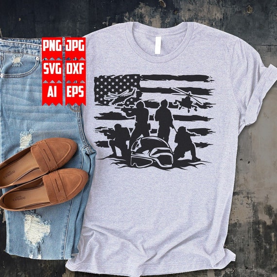 USA Soldiers in War Scene Svg Files US Military Svg Combat - Etsy