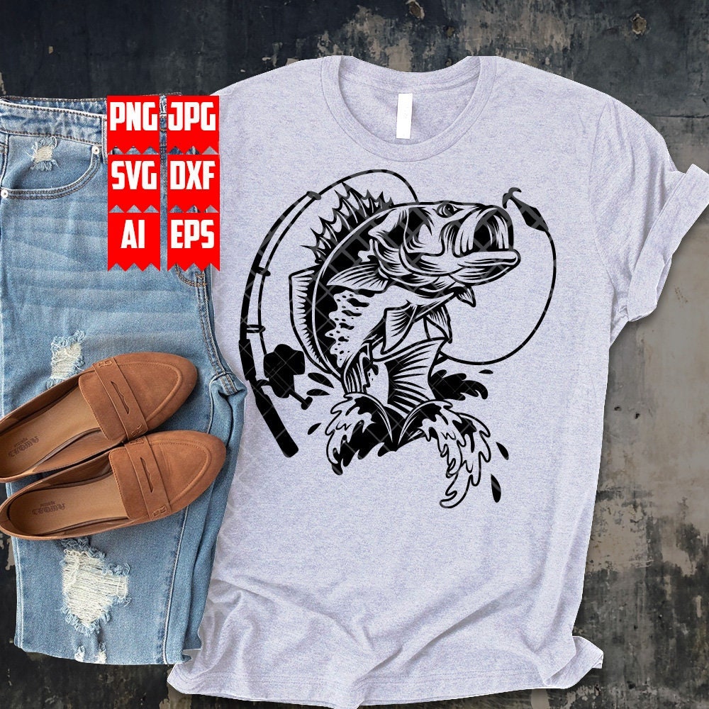 Bass Fishing Svg Files Bass Fish Svg Fishing Svg Bass - Etsy