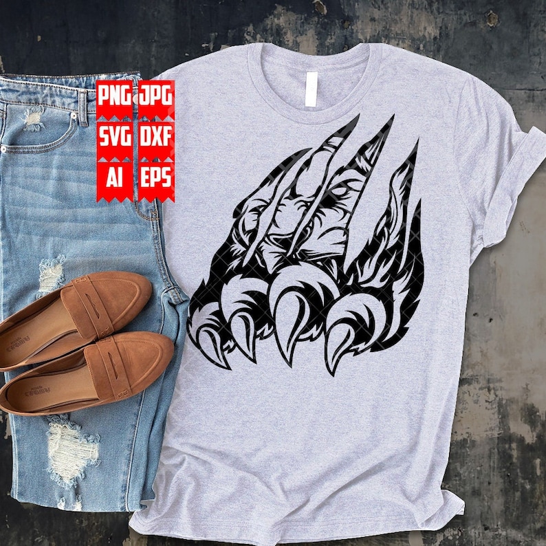 Scratch Claw Lion Svg Animal Claw Clipart Lion Scratch Cut - Etsy