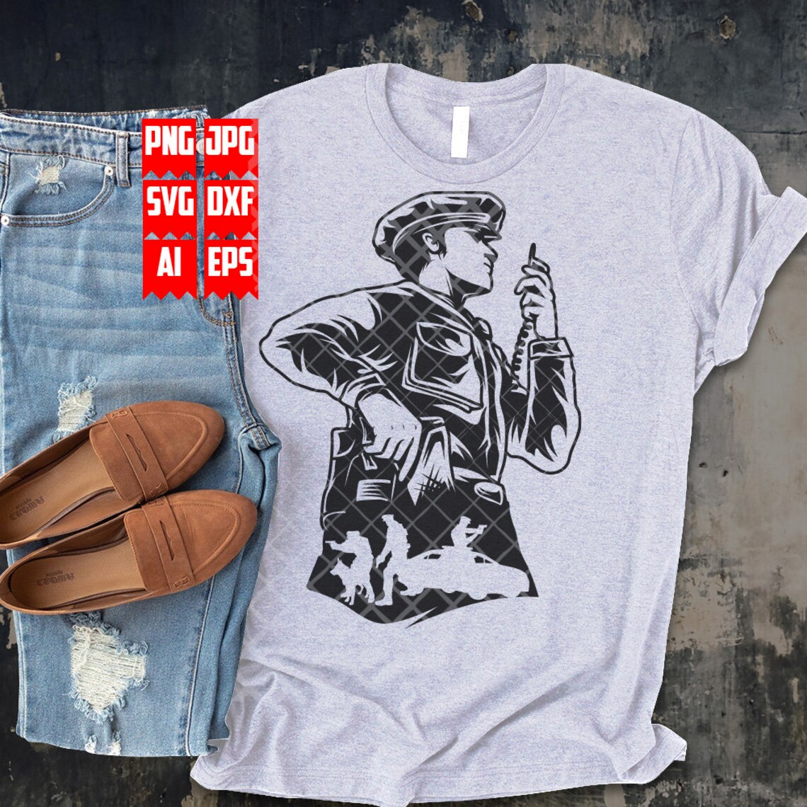 Policeman Scene Svg Police Officer Clipart Law Enforcer on - Etsy