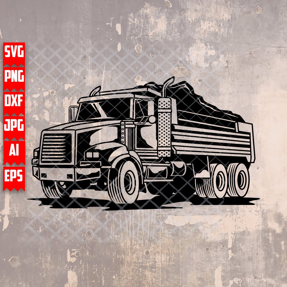Dumptruck Svg Dump Truck Png Dumptruck Stencil Truck Svg - Etsy