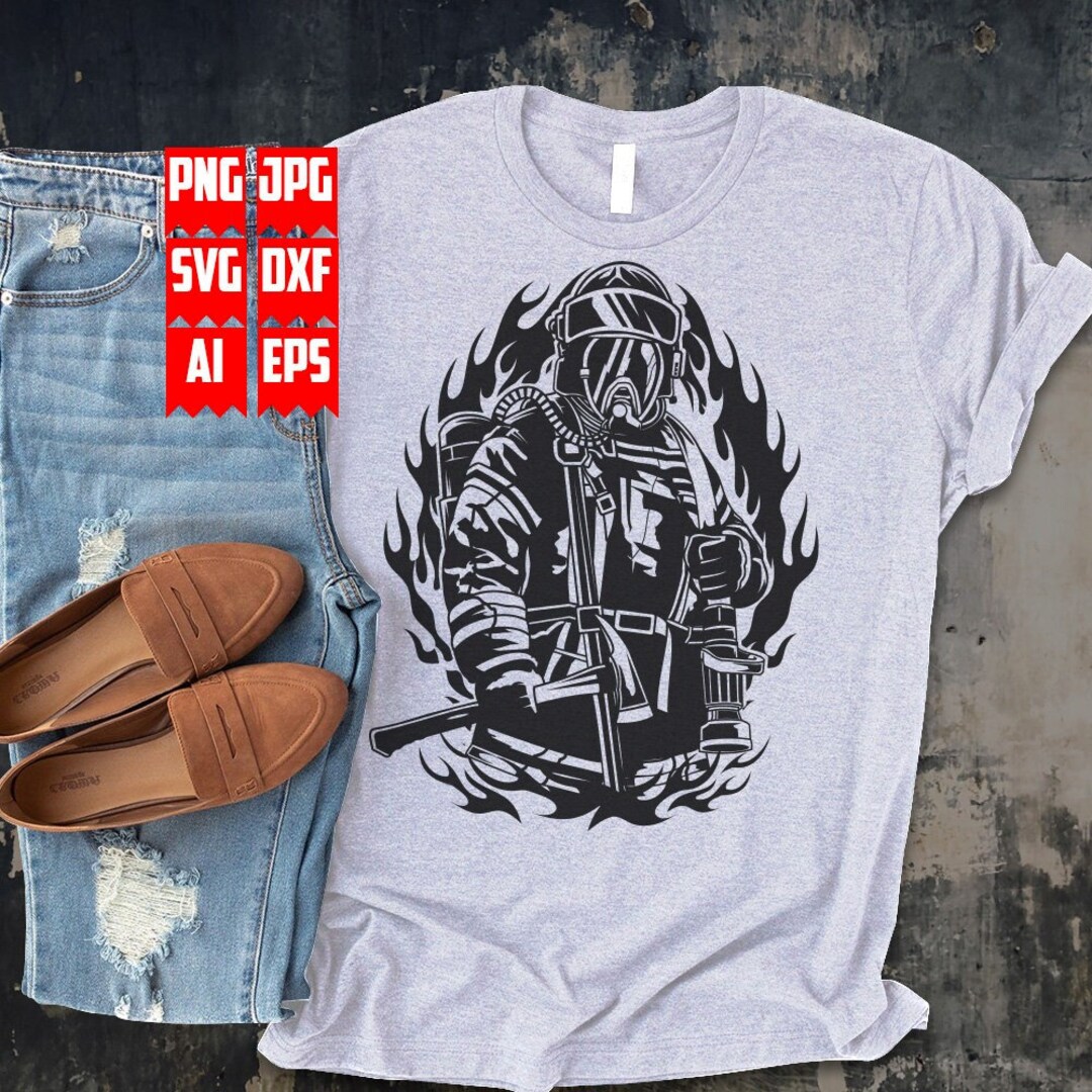Firefighter Svg Files | Fireman Svg | Firefighter Png | First Responder ...