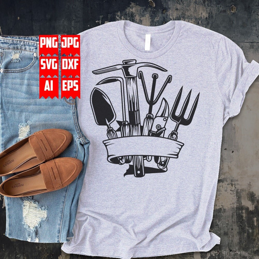 Gardening Tools Svg Files Gardening Svg Gardener Svg | Etsy