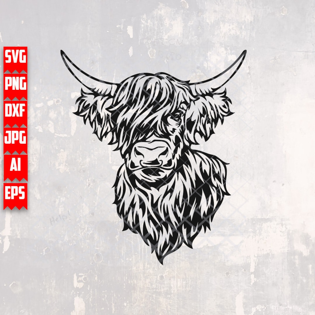 Highland Cow Svg | Farm Animal Clipart | Mooey Shirt Png | Western Dad ...
