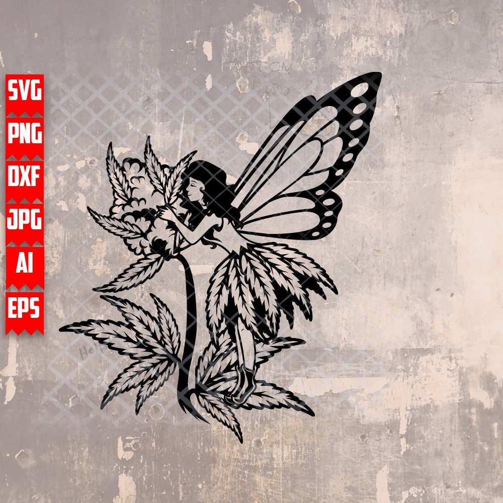 Weed Fairy Svg Dateien Unkraut Svg Cannabis Svg Feen Svg - Etsy Schweiz