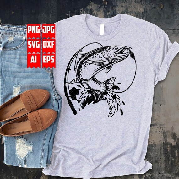 Trout Fishing Svg Files Trout Fish Svg Fishing Svg Trout - Etsy