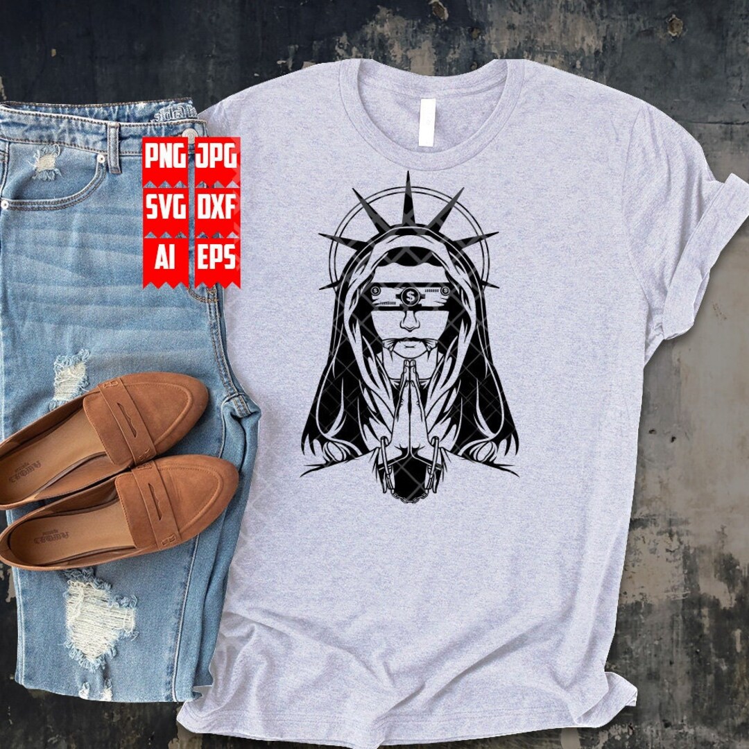 Blinded Money Svg | Praying Man Clipart | Blessed Guy Stencil | Prayer ...