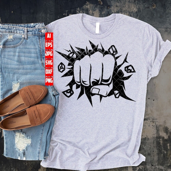 Fist Smashing Wall Svg Cracked Wall Clipart Wall Hole - Etsy