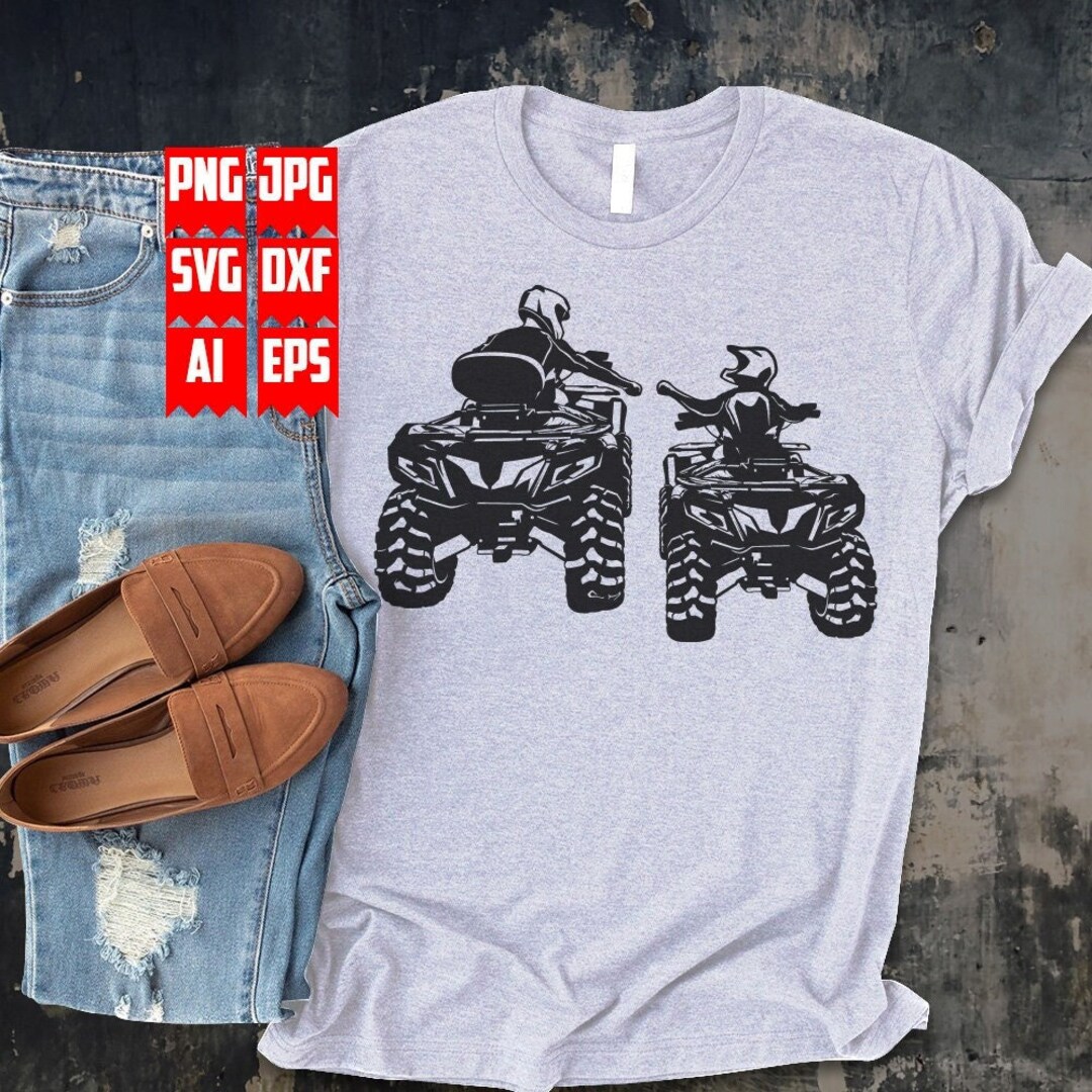 Father and Son Riding Atv Svg Files | Like Father Like Son Svg | Atv ...