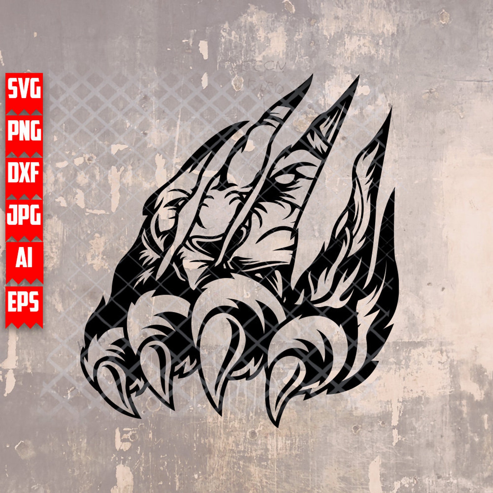 Scratch Claw Lion Svg Animal Claw Clipart Lion Scratch Cut - Etsy Canada