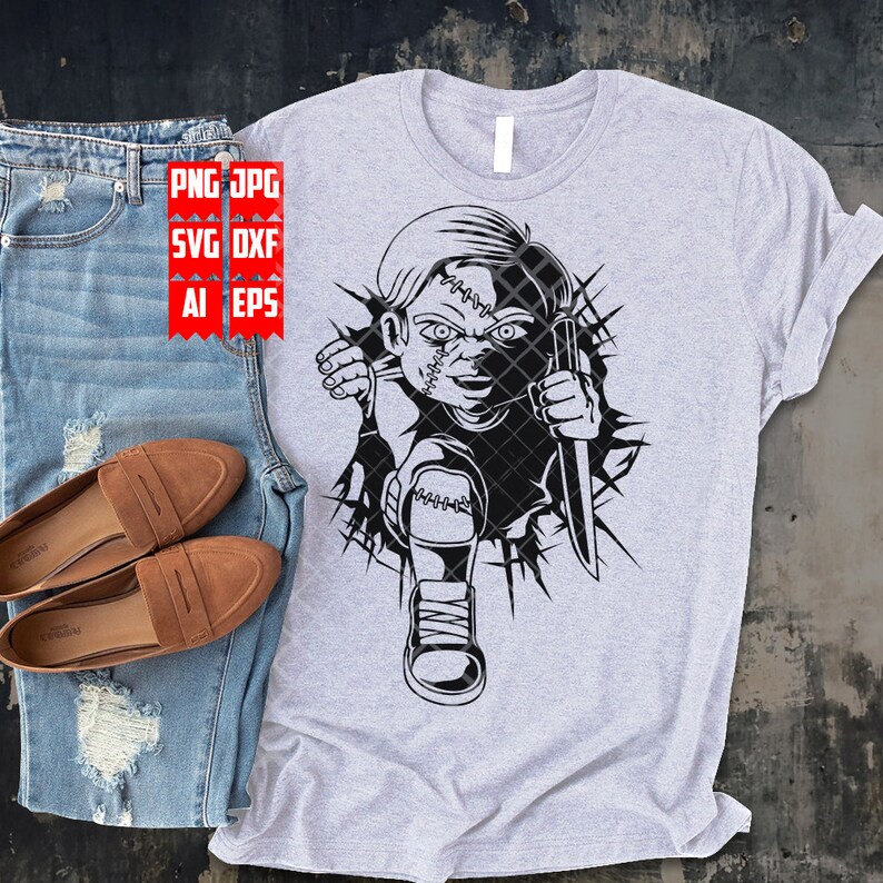 Killer Kid Svg Scary Baby Doll Cut File Creepy Halloween - Etsy