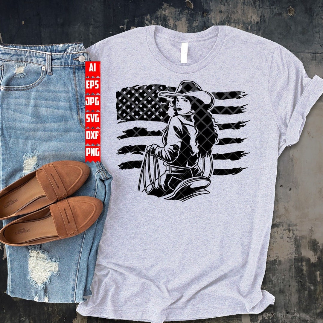 US Cowgirl Svg | Wester Lady Clipart | Howdy Mom Cutfile | Ranch Horse ...