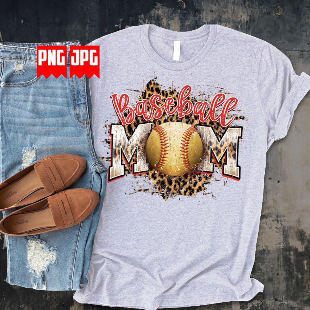 Baseball Mom Leopard Prints | PNG Files for Sublimation | Teeball Mom ...