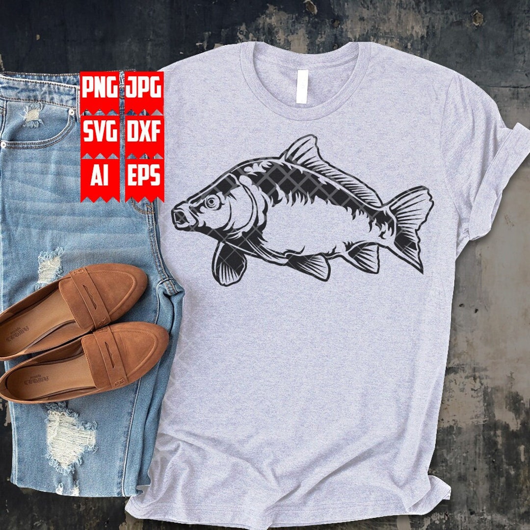 Carp Fish Svg File | Carp Clipart | Carp Png | Fish Svg | Fresh Water ...