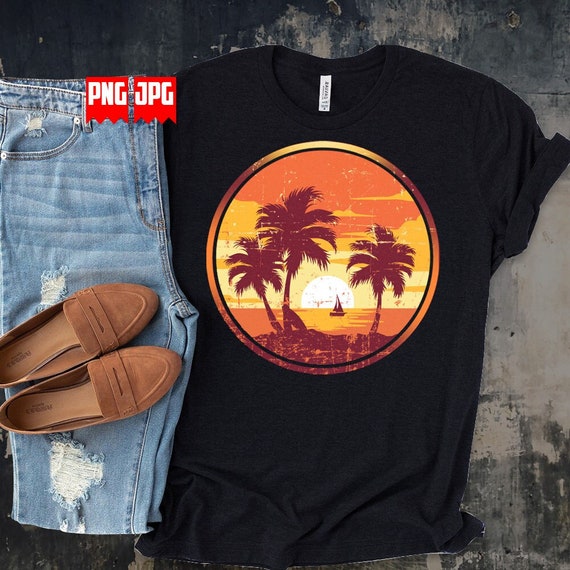 Beach Sunset Png Files Sublimation Beach Life Png Summer - Etsy