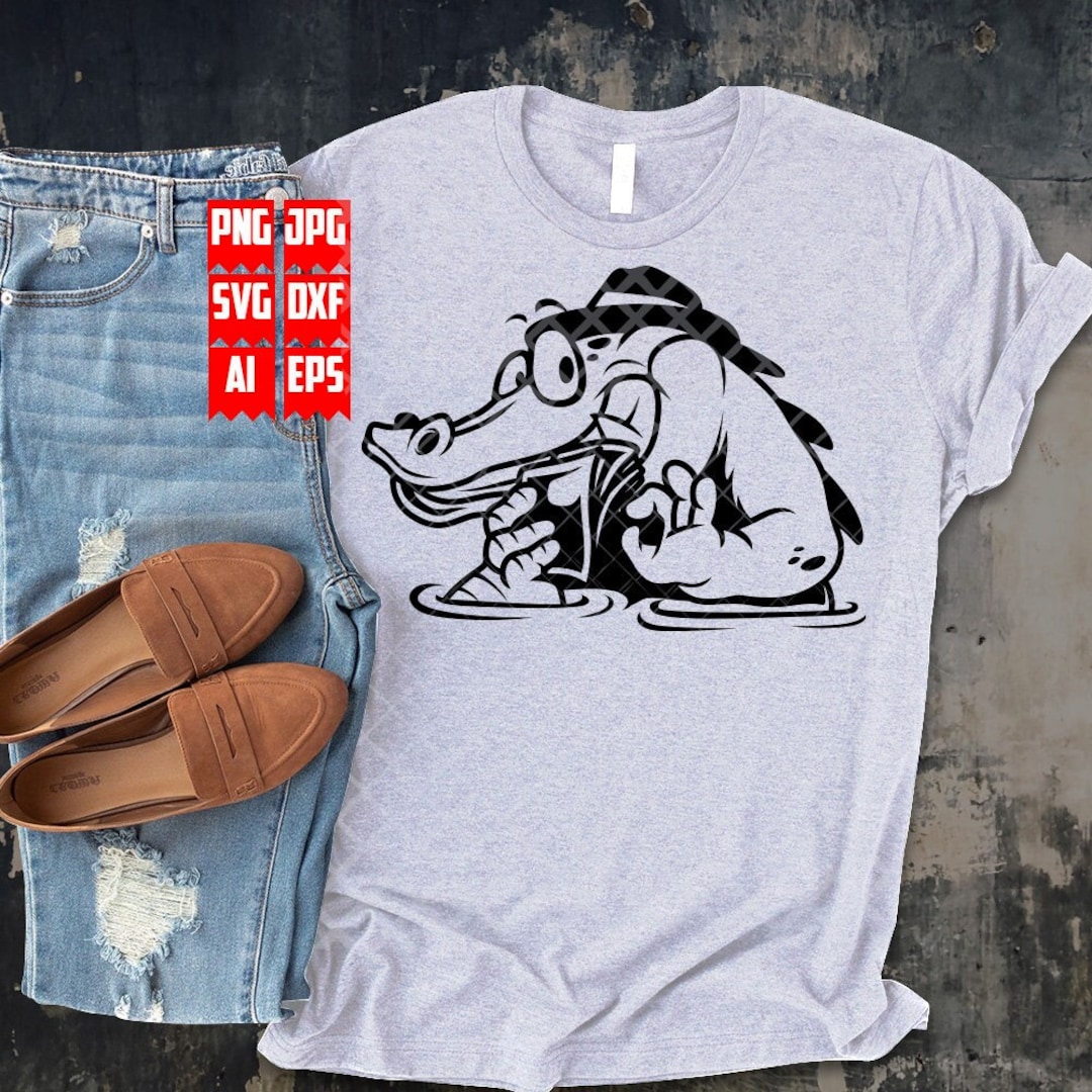 Crocodile With Money Svg | Swamp Animal Clipart | Peeking Animal ...
