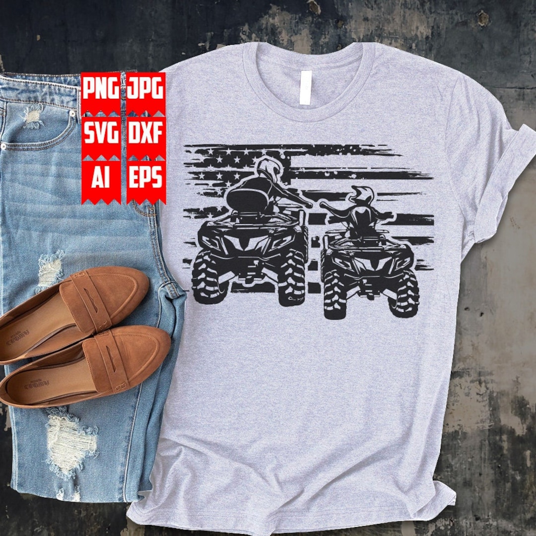 US Father and Son Riding Atv Svg Files | Like Father Like Son Svg | US ...