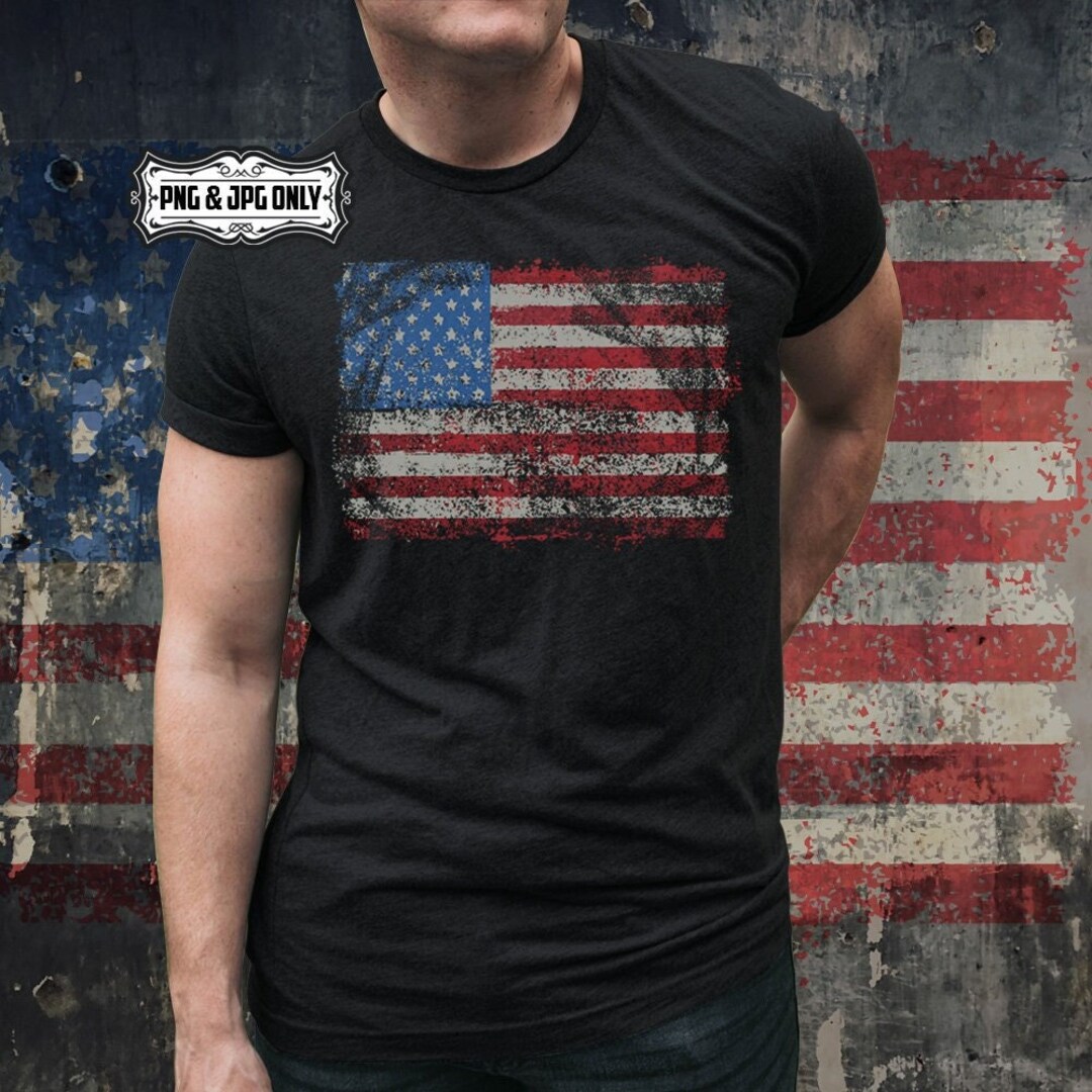 Distressed USA Flag Png Files for Sublimation | USA Flag for Tumbler ...