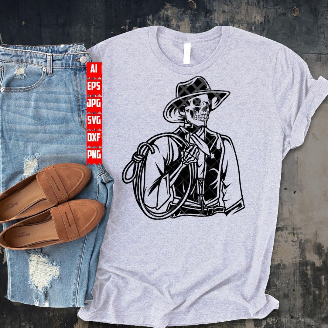 Cowboy Skull Svg | Western Cowboy Clipart | Cowboy Cut File | Long Live ...