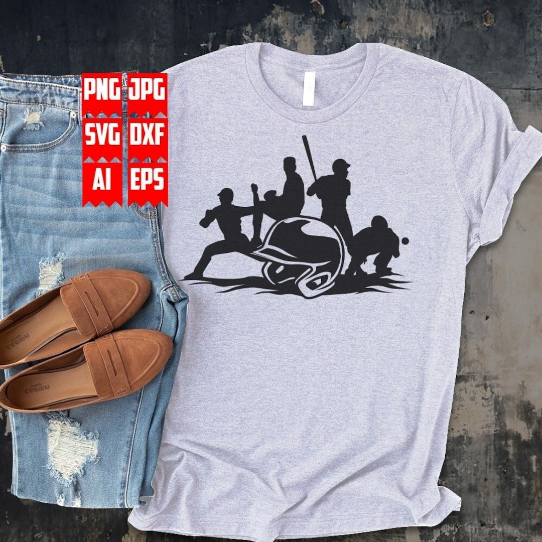 Baseball Player Scene SVG | Baseman Clipart | Sports Ball Life Dad ...