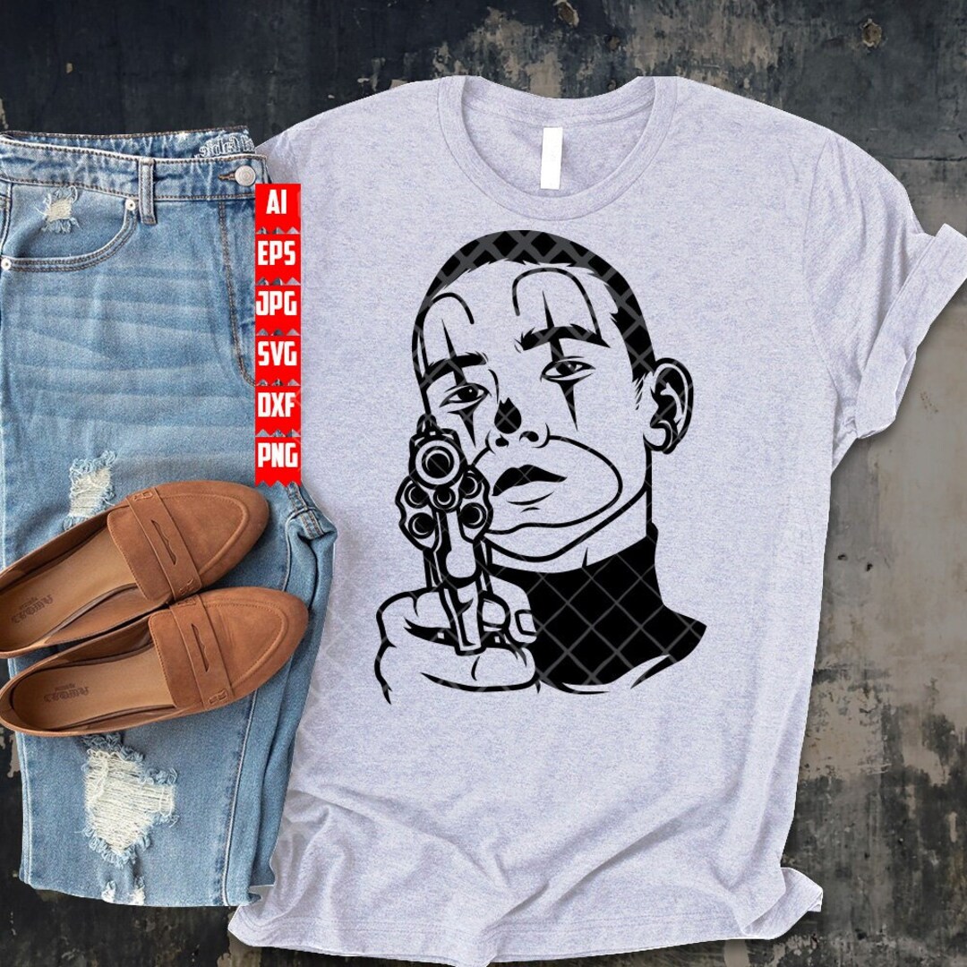 Chicano With Gun Svg | Hipster Clipart | Gangster Dad Shirt Png | Mafia ...