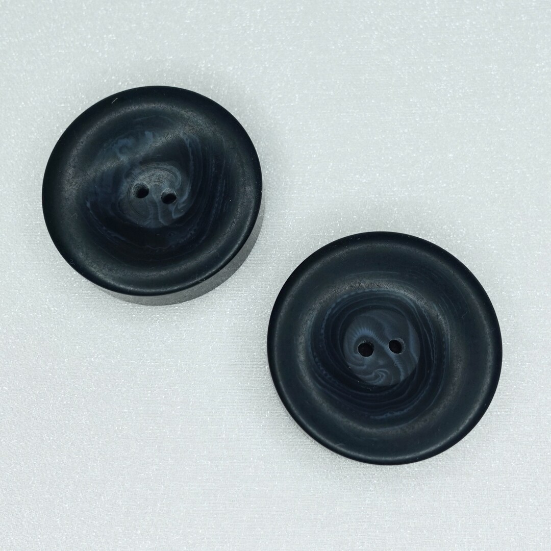 Black Buttons Large Black Buttons Vintage Buttons Large - Etsy