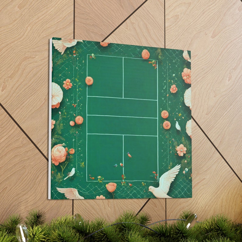Pickleball Court Pickleball Canvas Art Unique Pickleball - Etsy