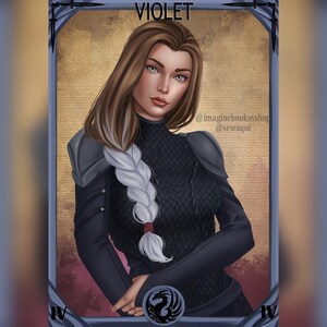 USA- Fourth Wing Character Cards - Etsy