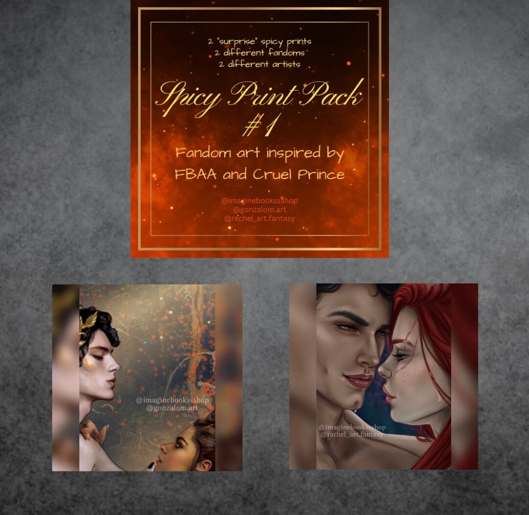 USA- Spicy Print Pack #1: Blood and Ash and Cruel Prince - Etsy