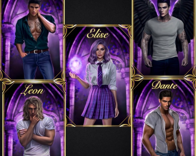 USA- Ruthless Boys of the Zodiac Character Cards - Etsy