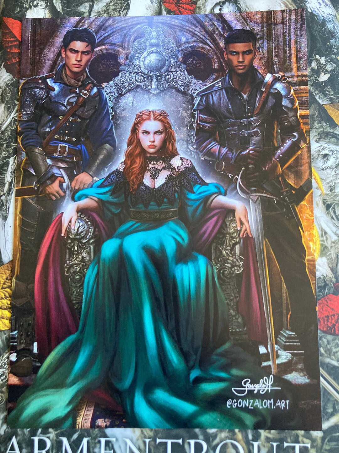 International- Crown of Gilded Bones Art Print: From Blood and Ash - Etsy