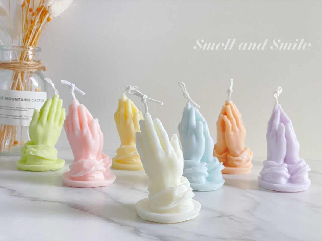 Praying Hand Scented/unscented Soy Wax Candle｜pillar Apologize Candle ...