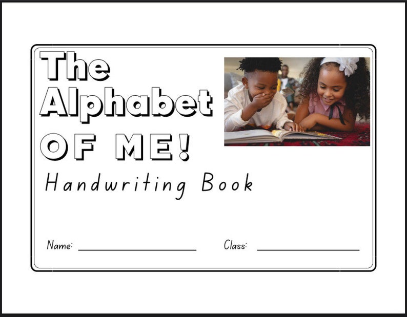 All About Me Alphabet Handwriting Workbook - Etsy